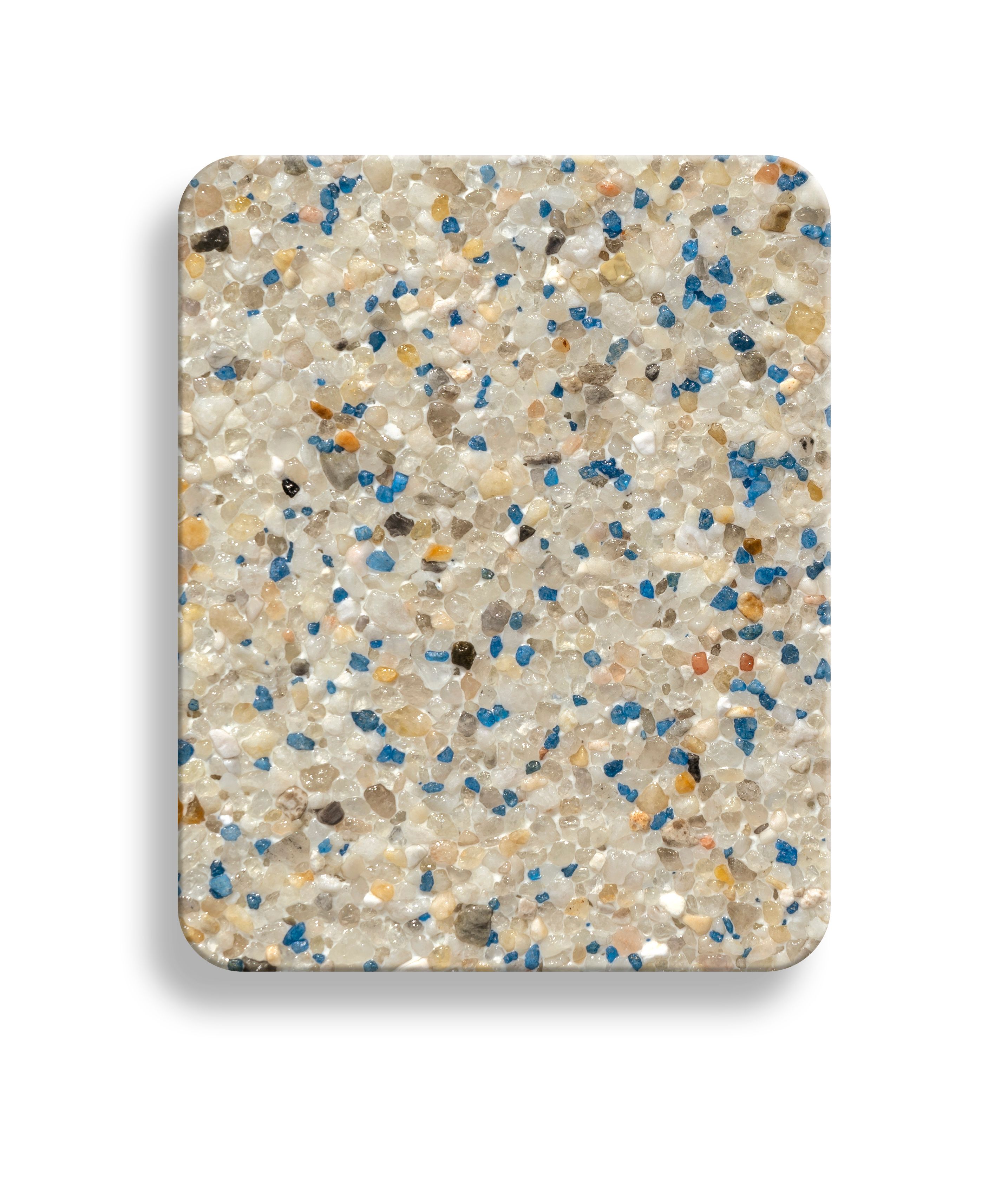 PebbleCrystal 2" x 2": samples.pebbletec.com